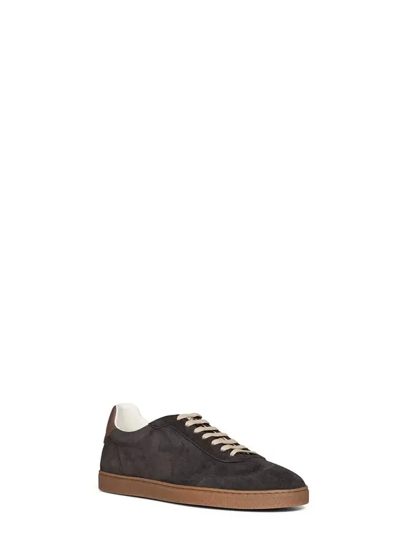 Brunello Cucinelli Pepper Suede Sneakers