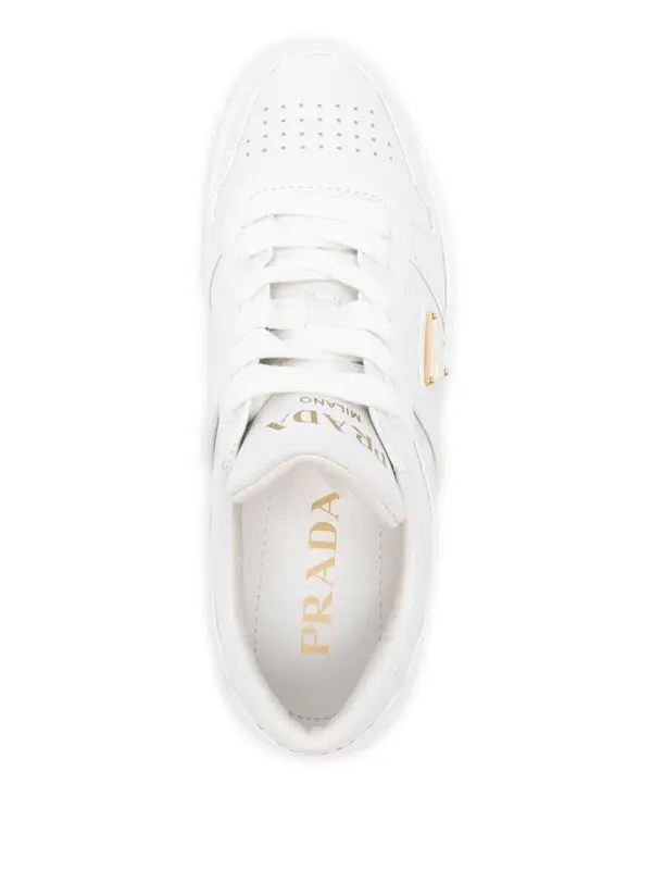 Prada Downtown Bold Leather Sneakers - Multicolor
