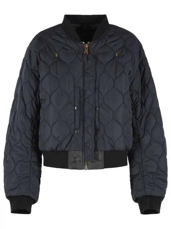 MAISON MARGIELA Dark Grey Polyamide Reversible Bomber Jacket
