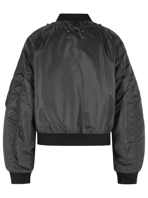 MAISON MARGIELA Polyamide Reversible Bomber Jacket - Gray