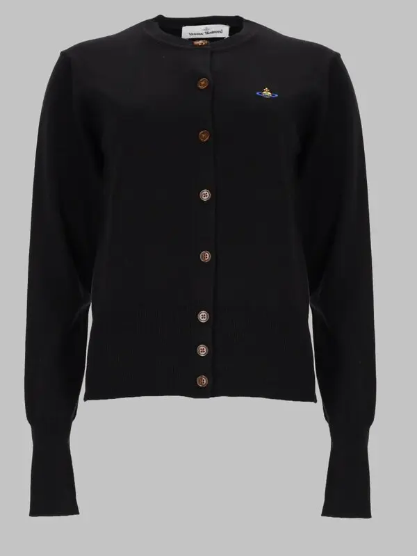 VIVIENNE WESTWOOD Fine Knit Cardigan - Black