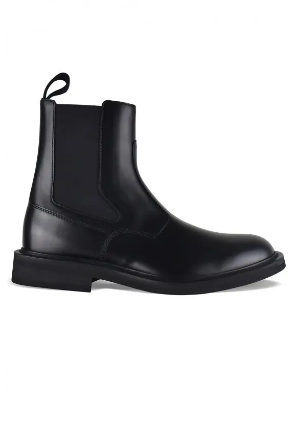 Bottega Veneta Leather Chelsea Boots - Black