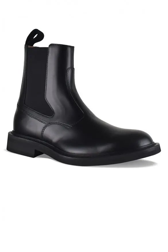 Bottega Veneta Leather Chelsea Boots - Black