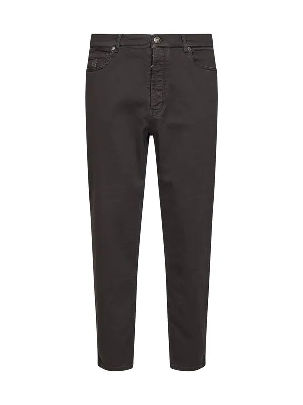 Brunello Cucinelli Garment-dyed Lightweight Comfort Denim Iconic Fit Jeans - Multicolor