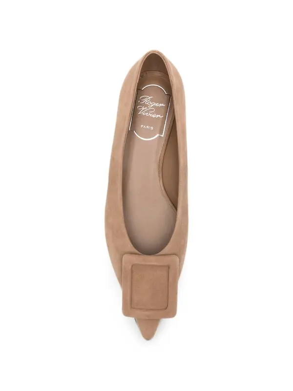 ROGER VIVIER Pointy Covered Leather Ballets