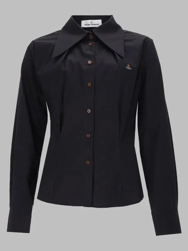 VIVIENNE WESTWOOD Cotton Long Sleeve Blouse - Black
