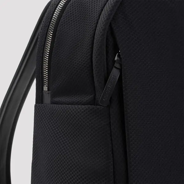 Giorgio Armani Leather Trimmed Mesh Backpack