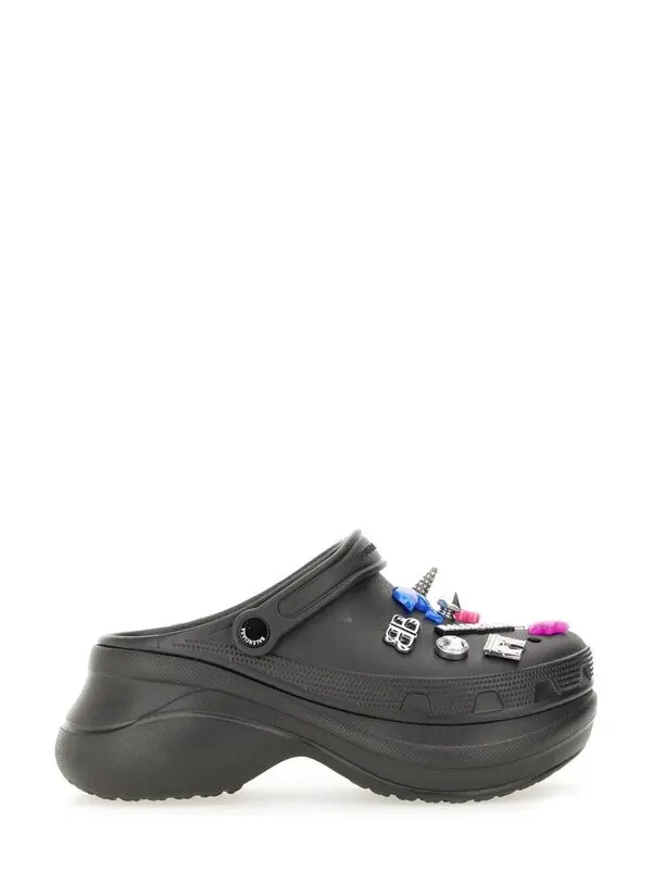 Balenciaga Crocs Jibbitz Sabot - Black