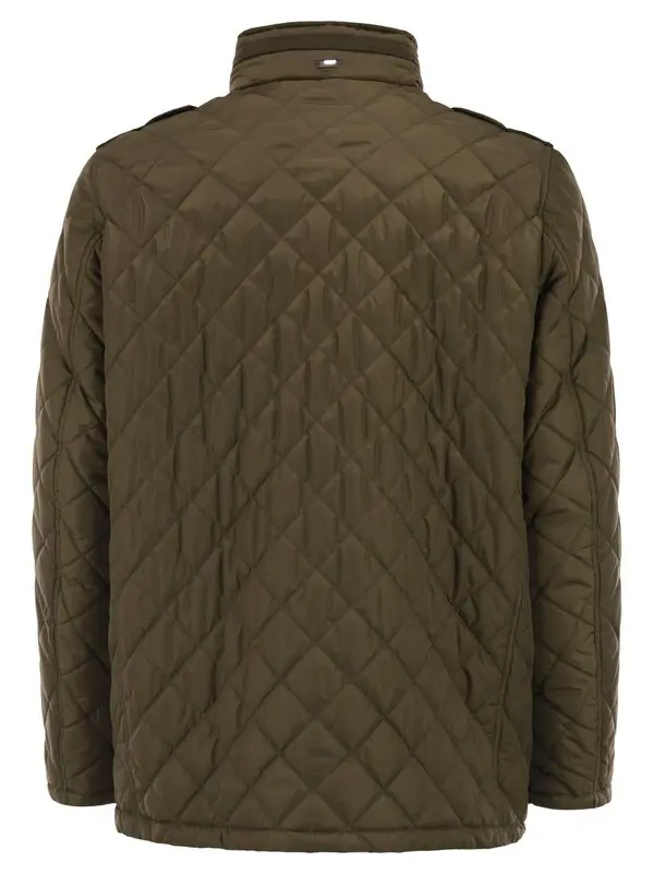 Herno Diamond Quilted Field Jacket - Multicolor