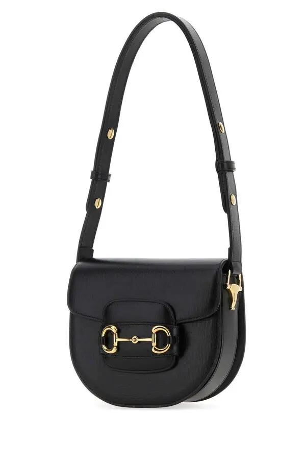 Gucci Leather Mini Horsebit 1955 Shoulder Bag - Black