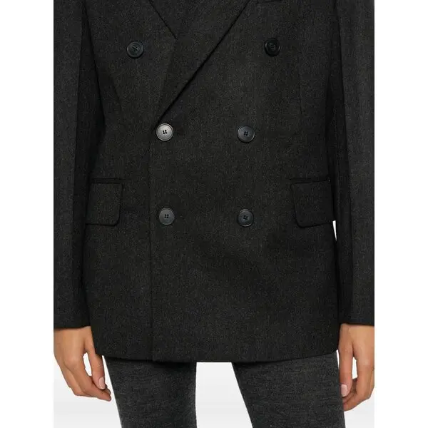 Victoria Beckham Wool Peak Lapels Double-breasted Blazer