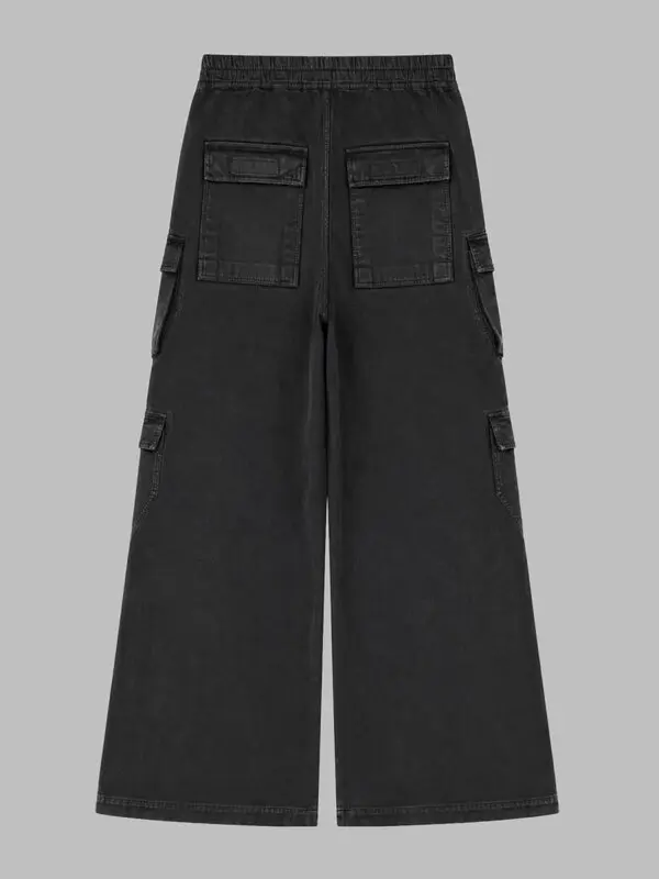 Rick Owens Jeans Double Cargo Jumbo Belas - Black