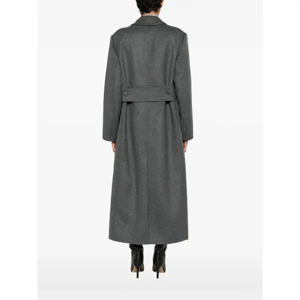 Victoria Beckham Double-breasted Wool Coat - Gray