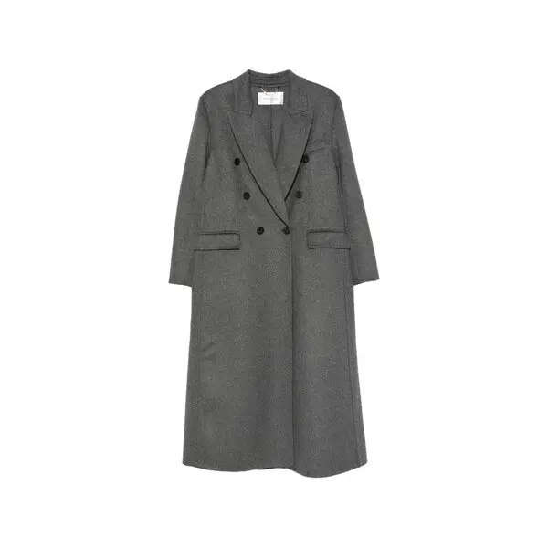 Victoria Beckham Double-breasted Wool Coat - Gray