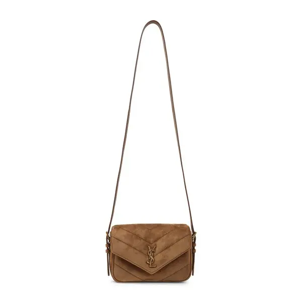 Saint Laurent Suede Lou Lou Shoulder Bag