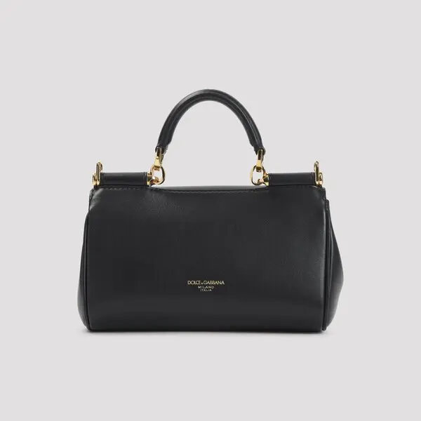 Dolce & Gabbana Calf Leather Top Handle Bag