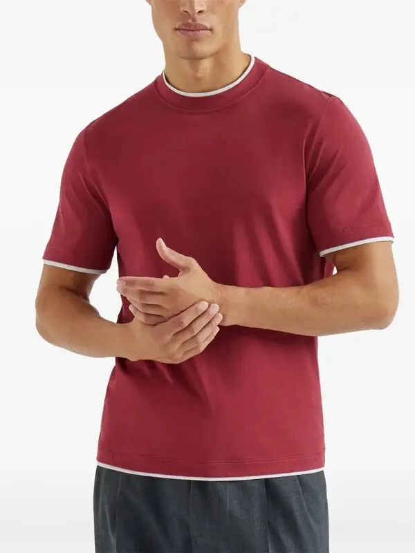 Brunello Cucinelli T-shirt With Faux-layering