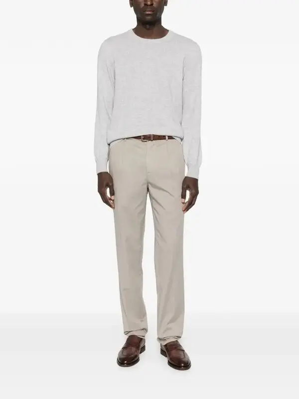 Brunello Cucinelli Garment-dyed Leisure Fit Pants - Multicolor