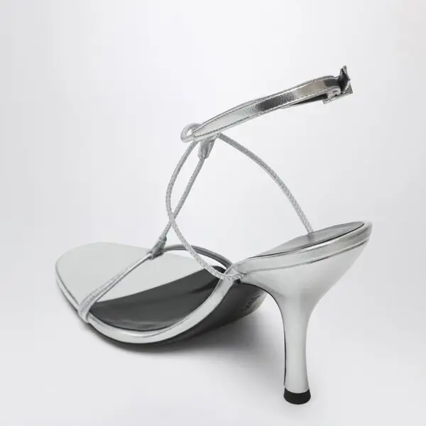 JUDE Mixer Sandal In Leather - Silver