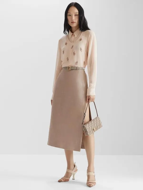 Fendi Silk Georgette Top