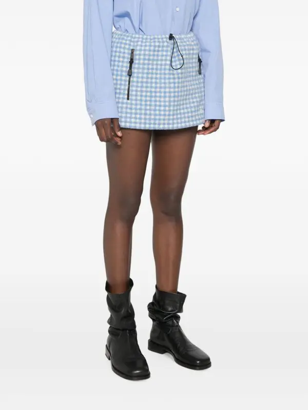 Miu Miu Wool Blend Mini Skirt