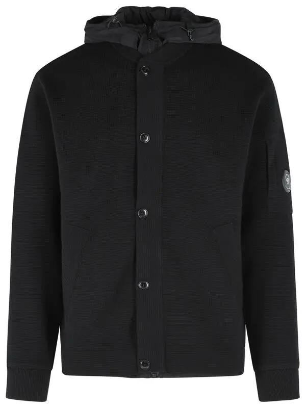C.P. COMPANY Reversible Wool Jacket - Black