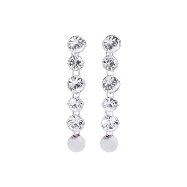 JEAN PAUL GAULTIER Long Diamond Earrings - Silver