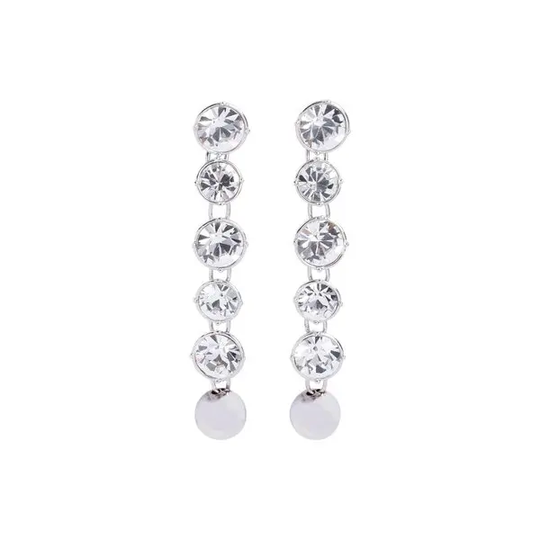 JEAN PAUL GAULTIER Long Diamond Earrings - Silver