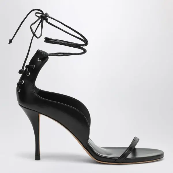 JUDE Issa Leather Sandals - Black