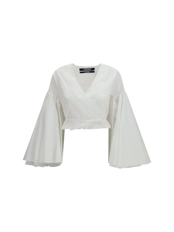 Jacquemus Paysan Wrap Top - White