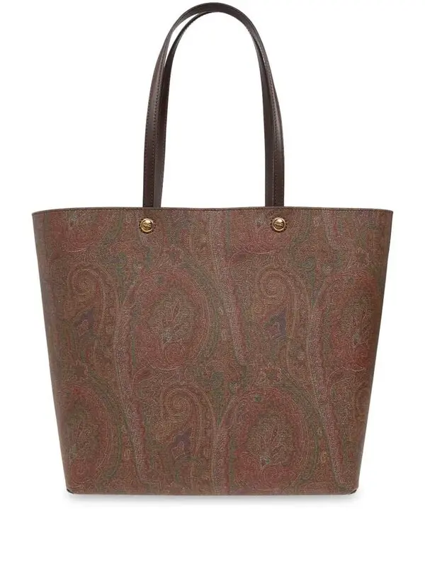 Etro Paisley Print Tote Bag - Brown