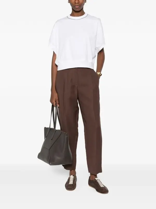 Brunello Cucinelli Viscose Tailored Trousers - Multicolor