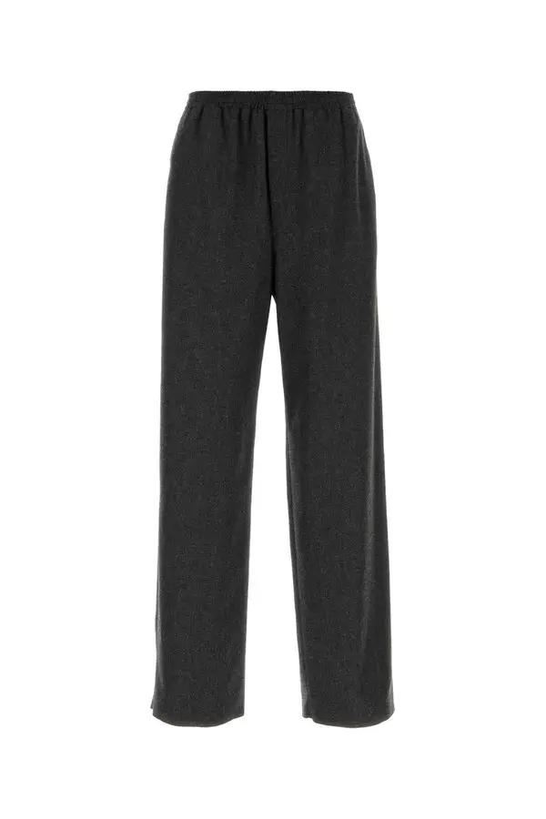 JIL SANDER Graphite Flannel Pant