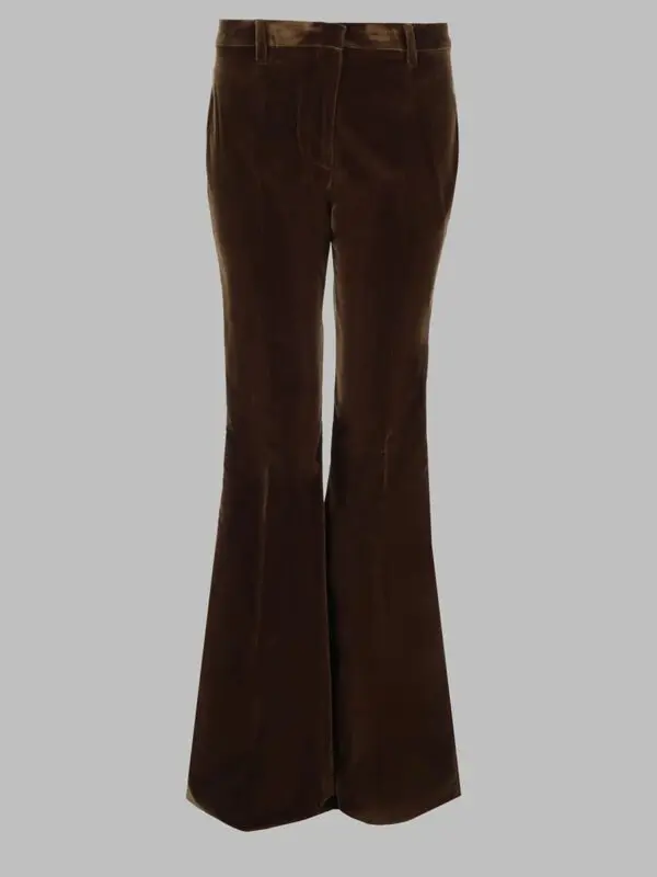 Etro Velvet Flared Trousers - Multicolor