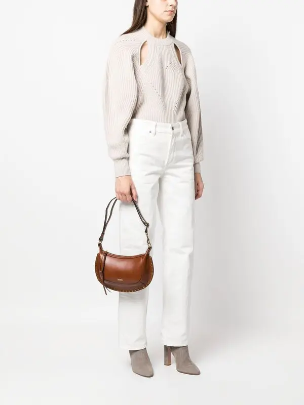 Isabel Marant Étoile Oskan Moon Leather Shoulder Bag