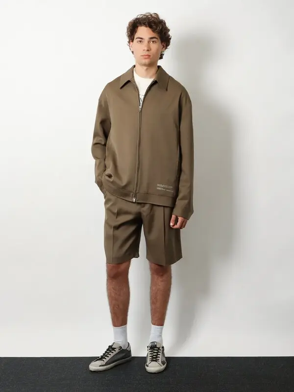 GOLDEN GOOSE Virgin Wool Tailored Shorts - Multicolor