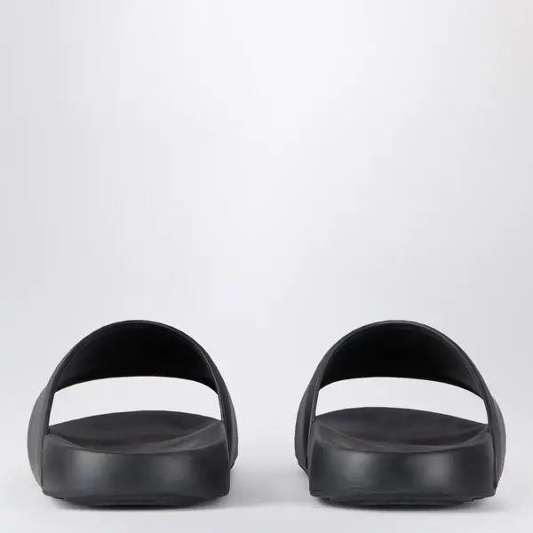Givenchy Rubber Label Slide Flat Mules - Black