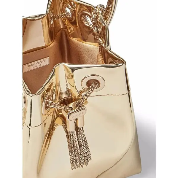 JIMMY CHOO Metallic Bucket Bags - Gold