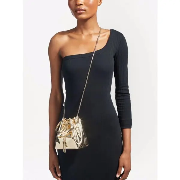 JIMMY CHOO Metallic Bucket Bags - Gold