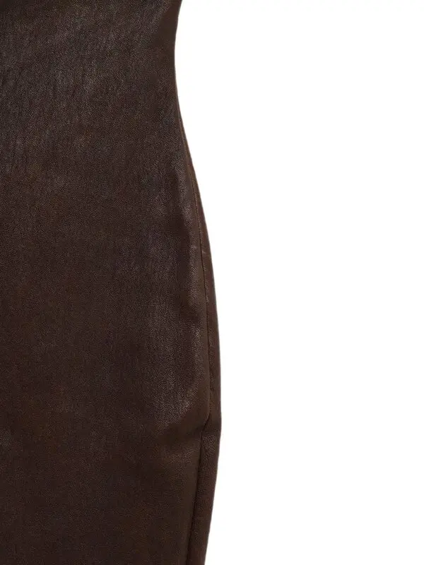 Rick Owens Leather Long Skirt