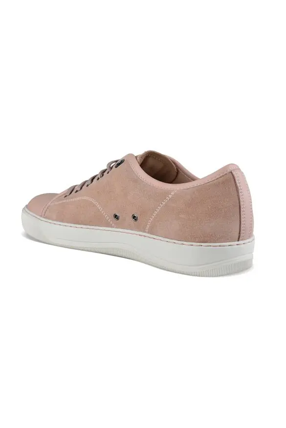 LANVIN Suede And Leather Sneakers - Pink