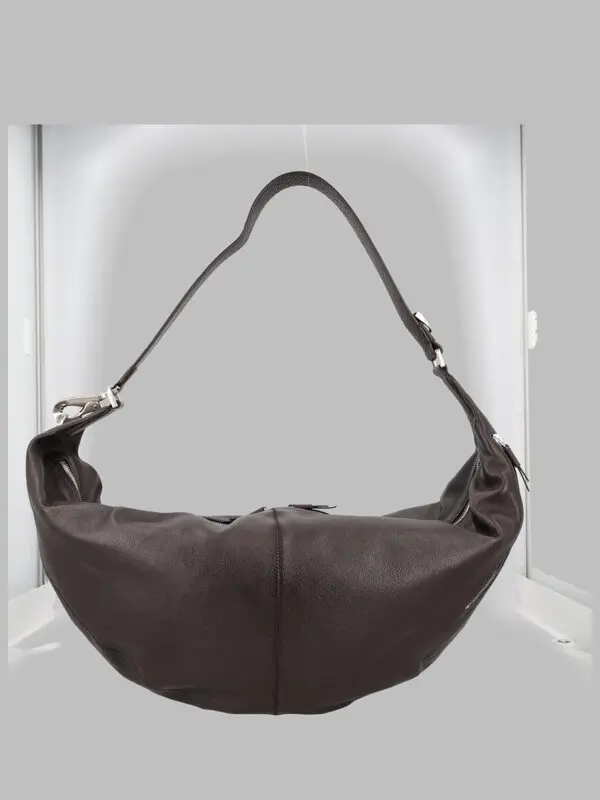 LEMAIRE Buffalo Leather Shoulder Bag - Brown