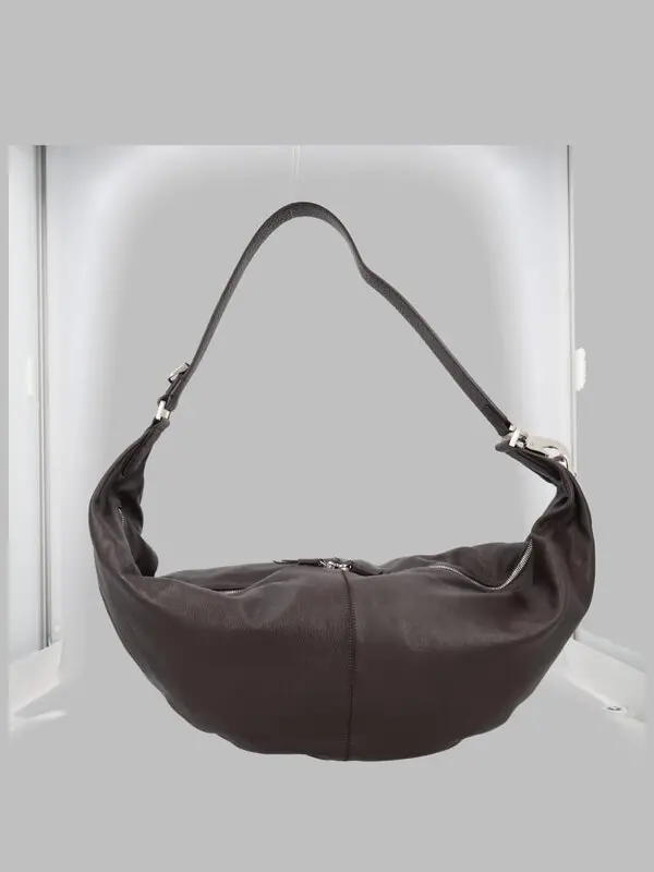 LEMAIRE Buffalo Leather Shoulder Bag - Brown