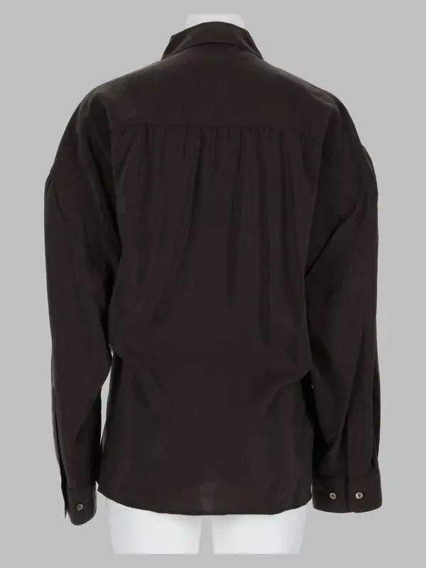 LEMAIRE Silk Blend Shirt - Brown