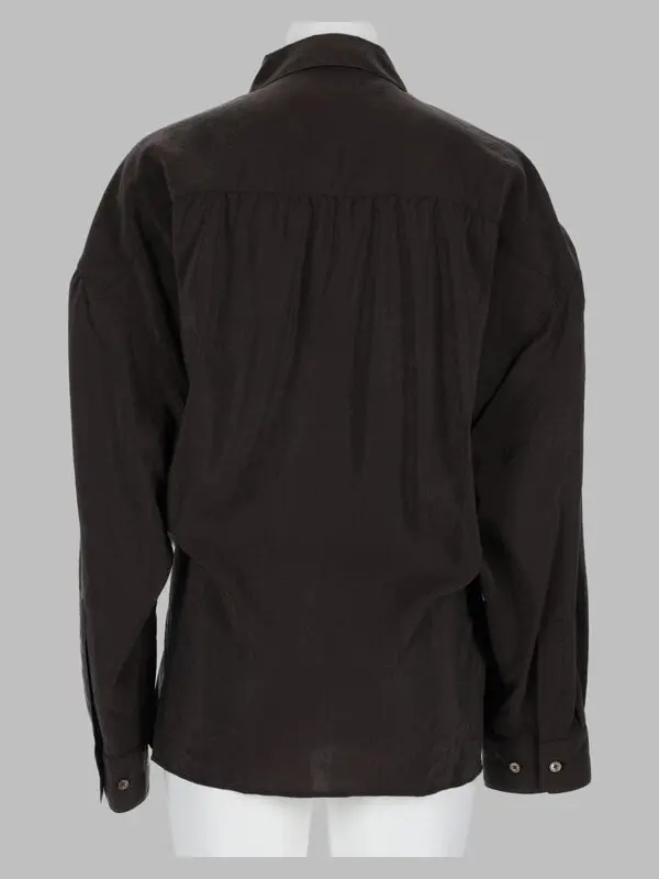 LEMAIRE Silk Blend Shirt - Brown