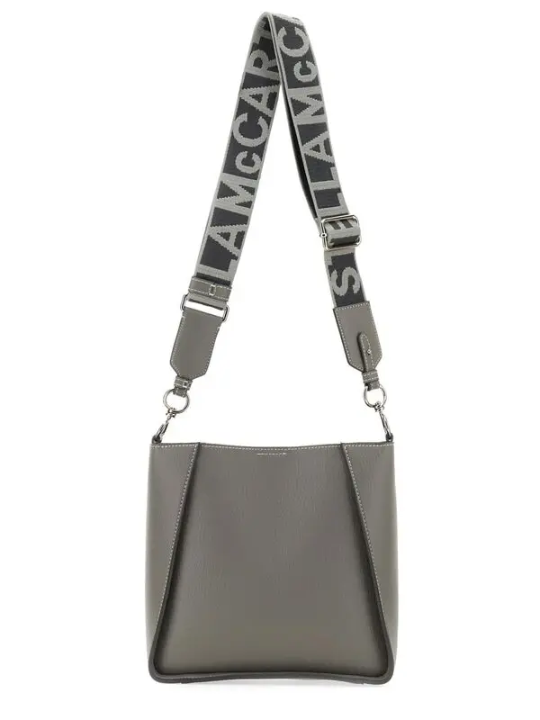 Stella McCartney Borsa A Spalla Con Logo - Gray