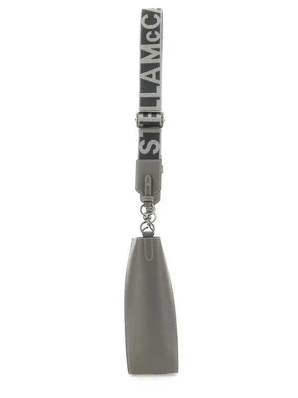 Stella McCartney Borsa A Spalla Con Logo - Gray