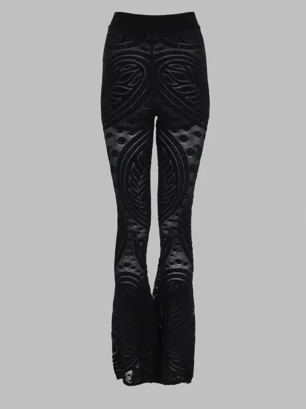 Etro Patterned Viscose Blend Trousers - Multicolor