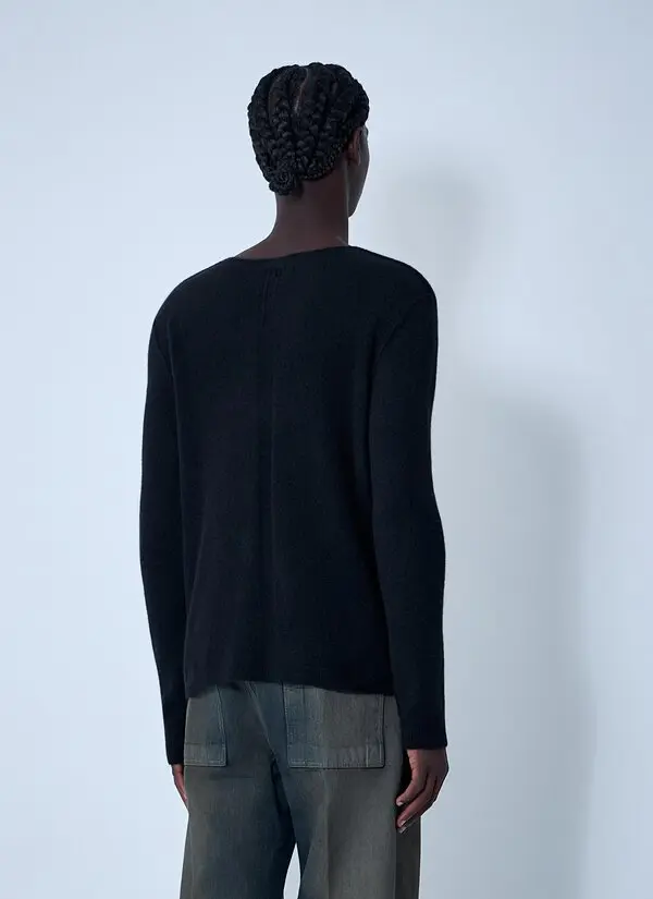 Rick Owens Wool-blend Knit Top - Black