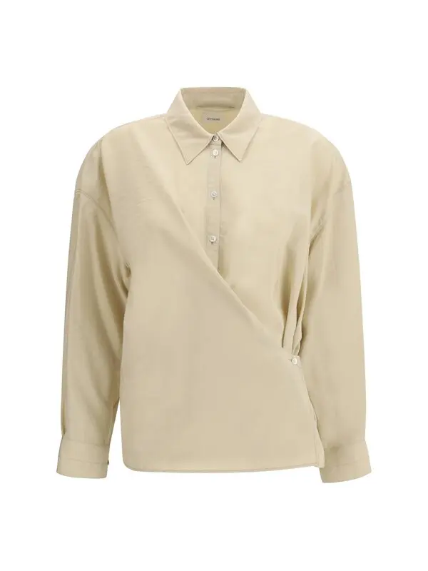 LEMAIRE Draped Shirt - Cream